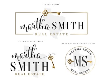 Realtor Logo Key Logo Design Real Estate Branding Kit | Etsy
