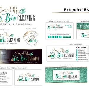 Bio Cleaning Service Logo, Commercial Residential Logo Home House ...