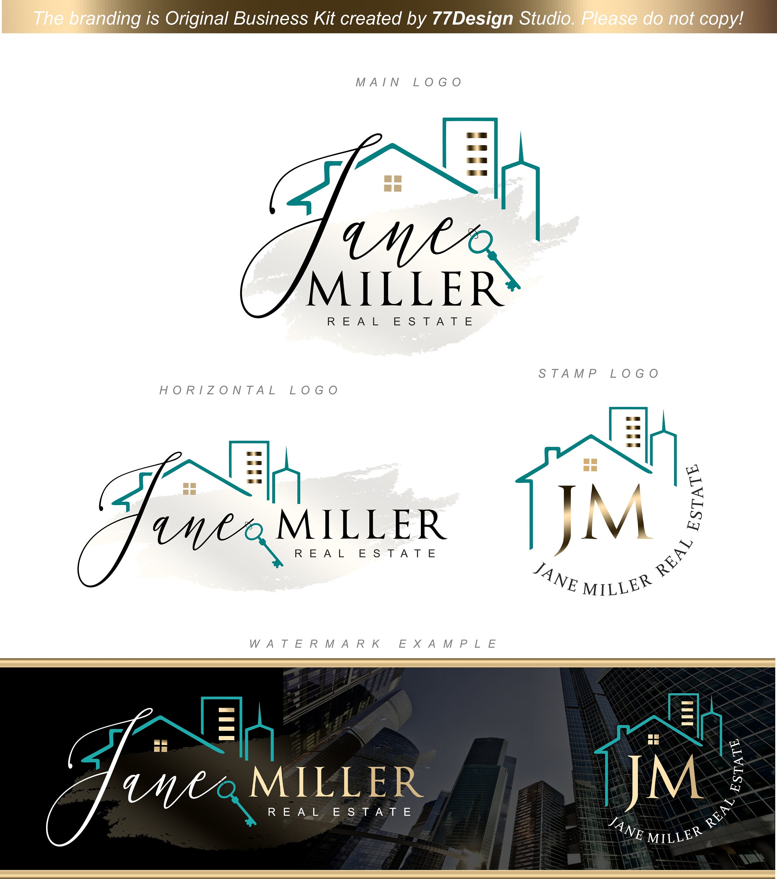 Real Estate Logo Design, Branding Kit, Realtor Logo, Realtor Branding ...