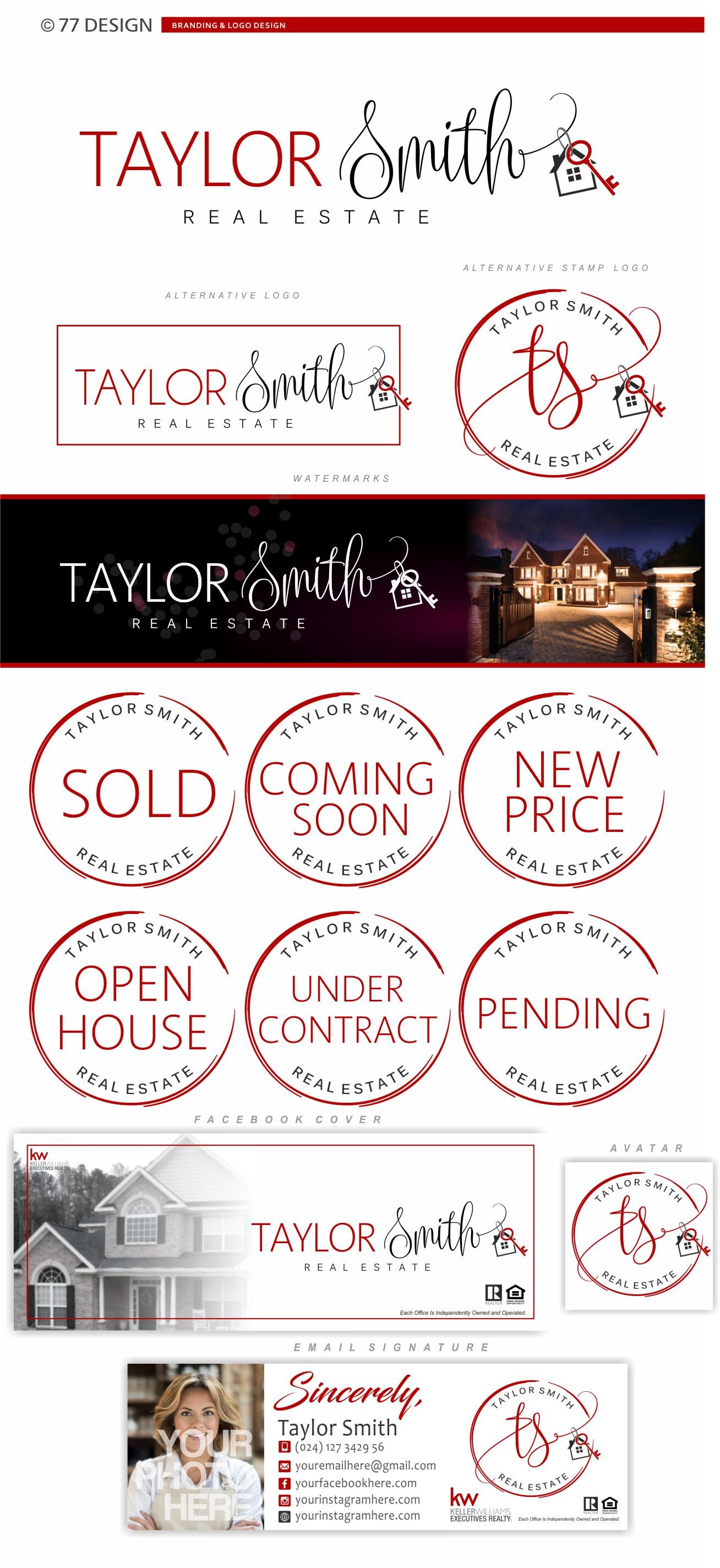 Realtor Logo Design, Real Estate Logo, Branding Kit, Real Estate ...