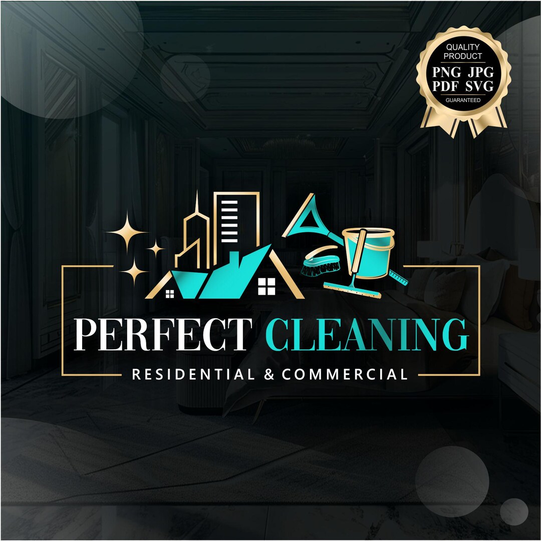 Cleaning Logo, Office Commercial Service, House Cleaning Logo, Cleaning ...