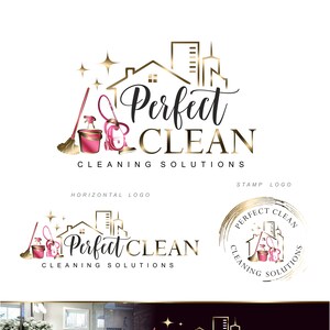 Cleaning Service Logo Design, Commercial Residential Logo Home House ...