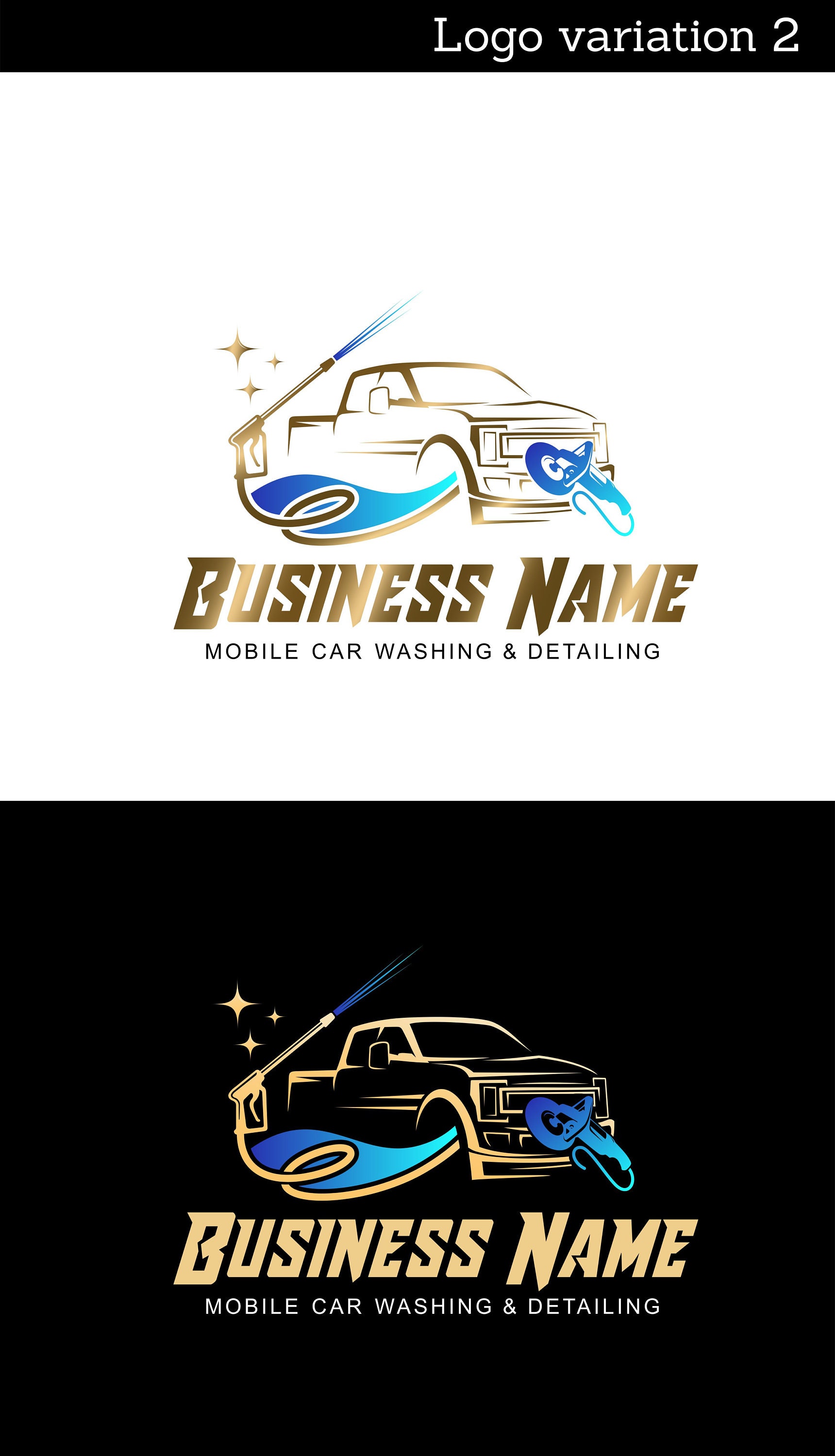 Mobile Car Wash Logo Design