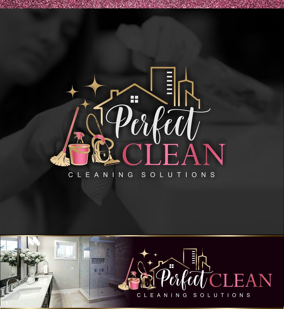 Cleaning Service Logo Design, Commercial Residential Logo Home House ...