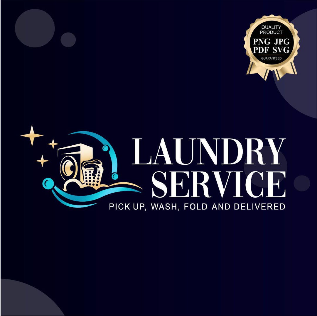 Laundry Services Logo, Laundry Logo Design, Washing Machine Logo ...