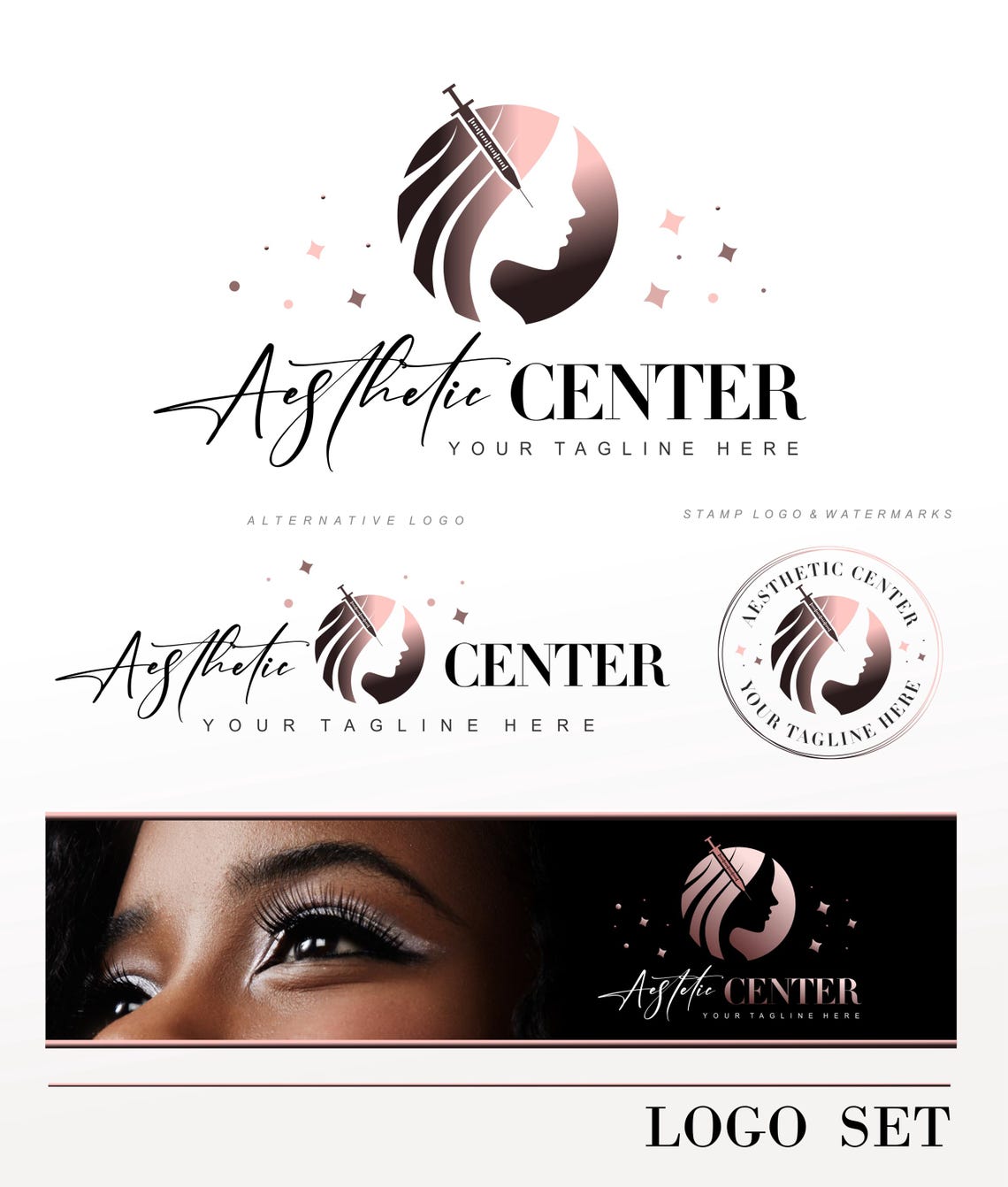 Aesthetics Clinic Logo, Injector, Esthetician, Beauty Salon (premade ...