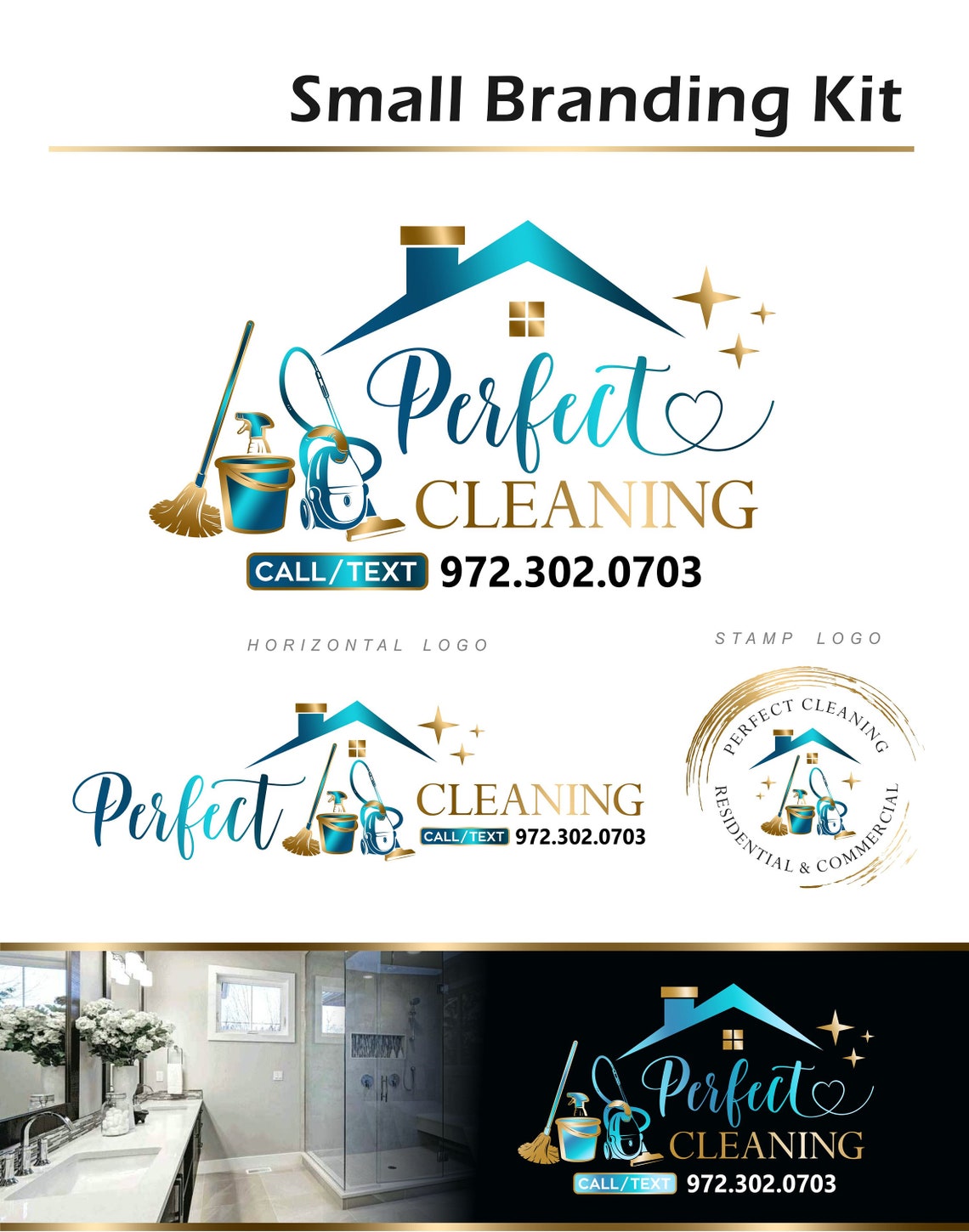 Premade Cleaning Company Logo, Luxury Branding, Cleaning Branding 560 ...