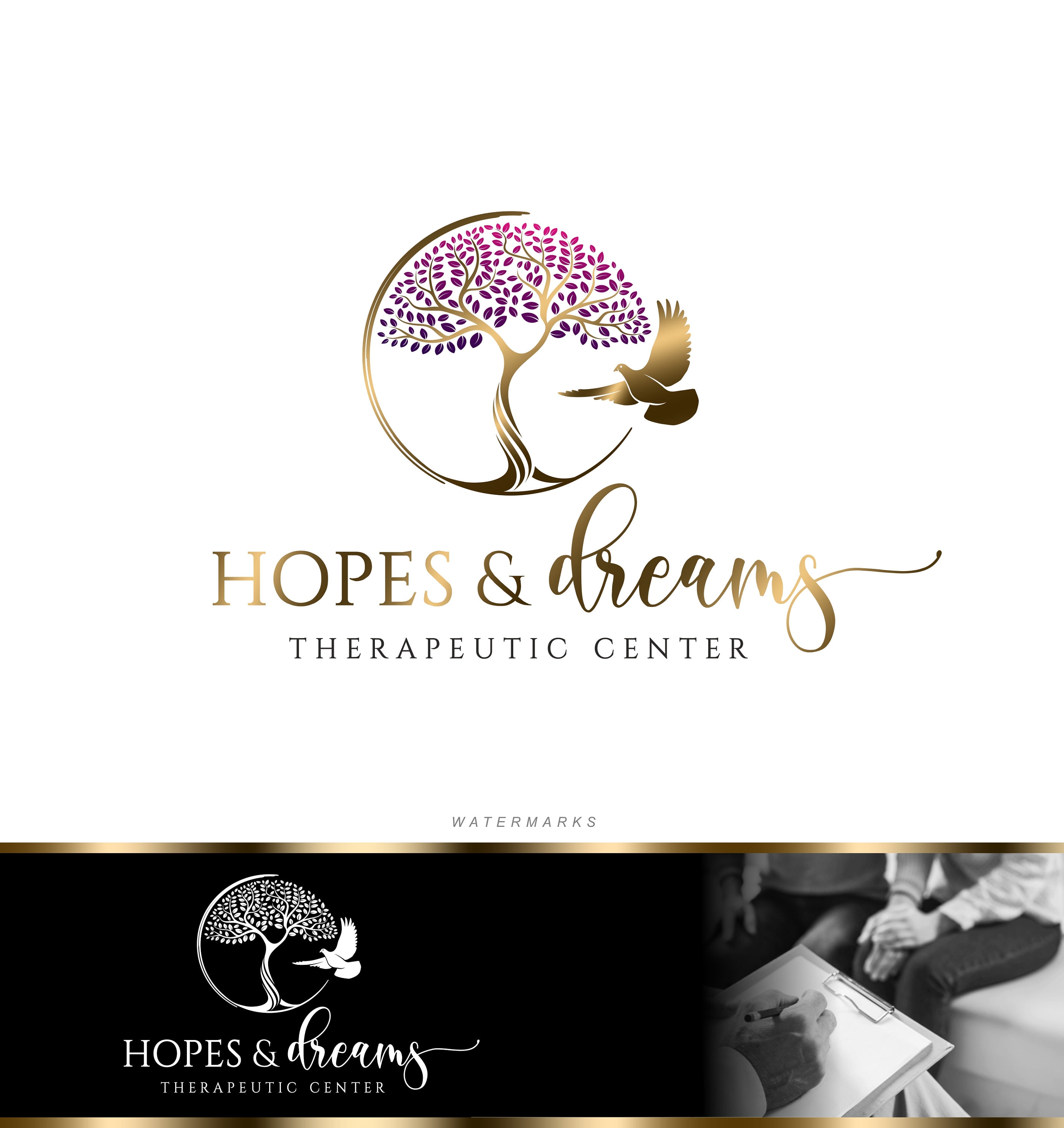 Therapeutic Center Logo, Life Coach Therapy Logo, Psychologist Logo ...
