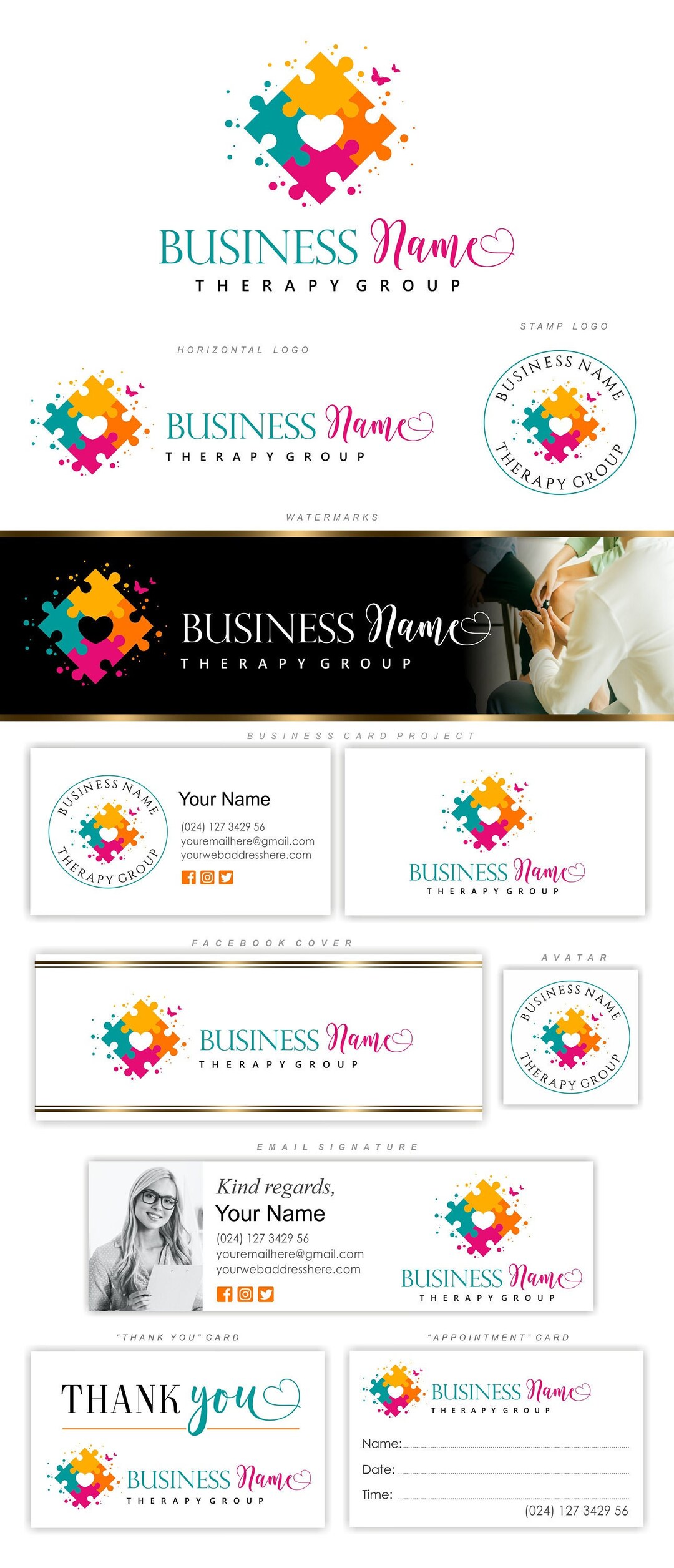 Puzzle Logo, Autism Logo, Special Education Logo, Psychology Health ...