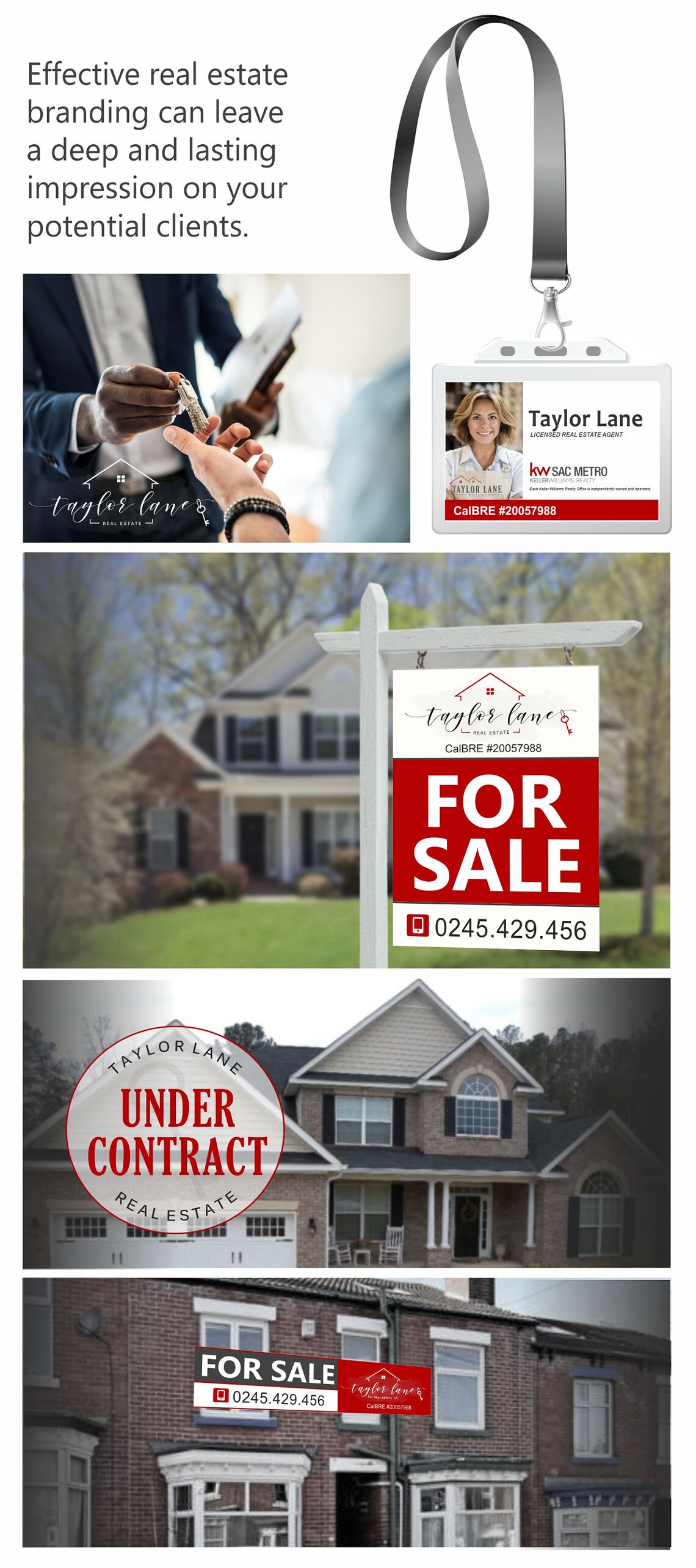 Real Estate Logo Design Realtor Logo Branding Kit Real | Etsy