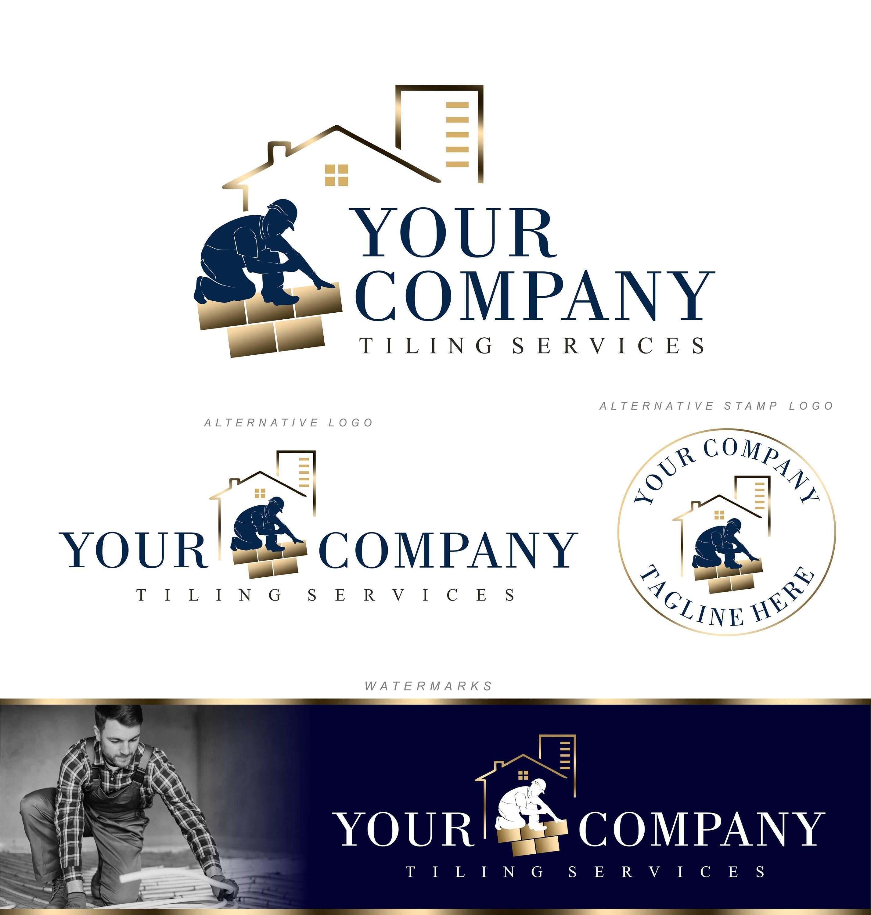 Logotipo de azulejos, Logotipo de pisos, Logotipo de reparaciones de ...