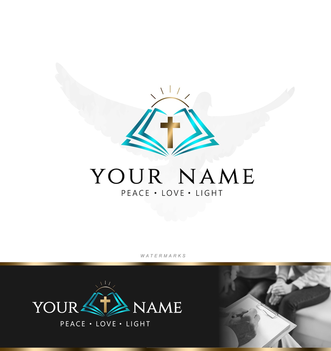 Church Logo Religious Cross Logo Cross Shape Illustrations - Etsy