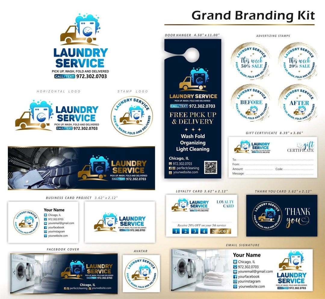 Laundry Services Logo, Laundry Logo Design, Washing Machine Logo ...