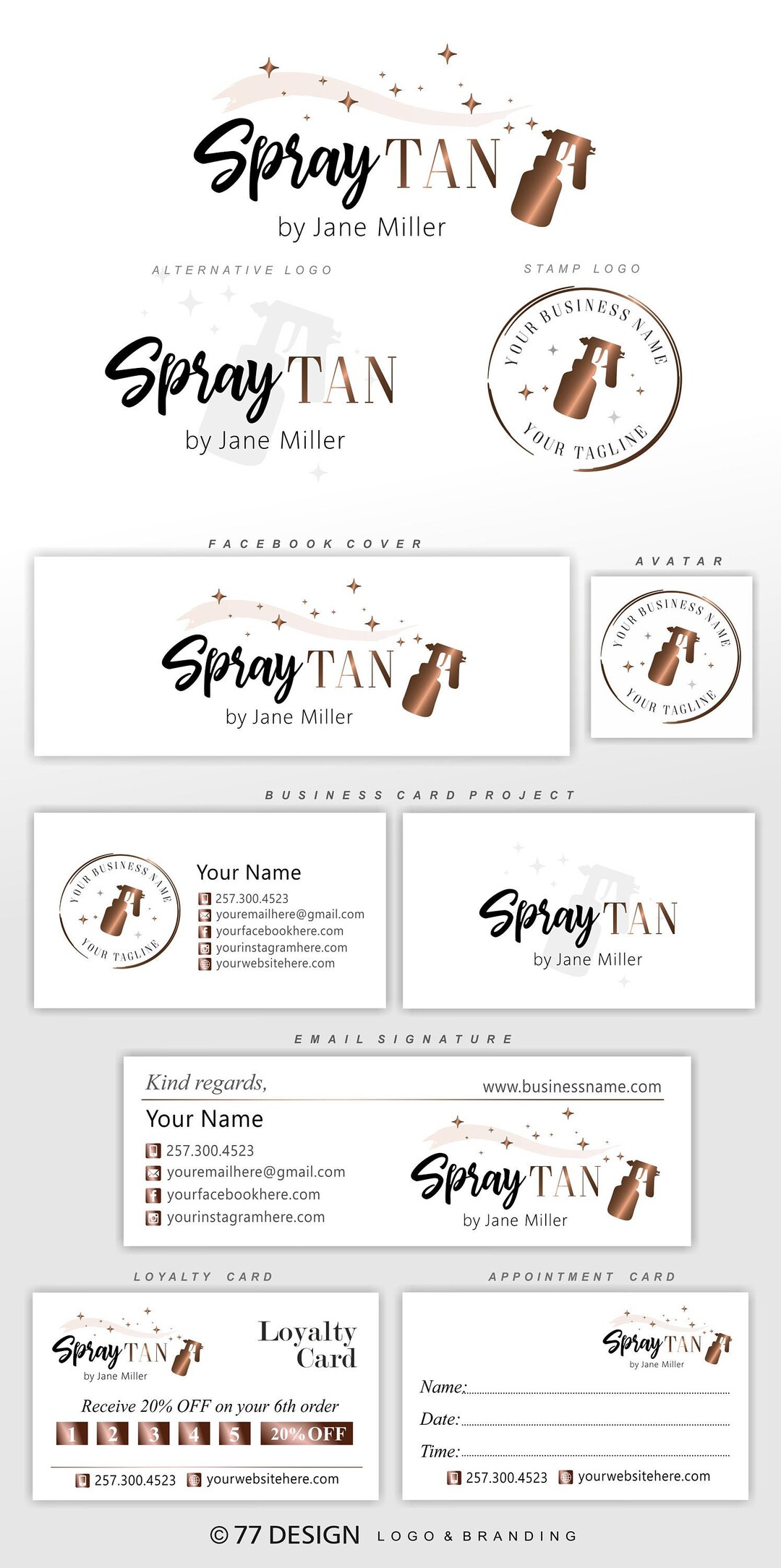 Mobile Tanning Logo, Spray Tan Logo, Broze Spray Tan Logo Design, Spray ...