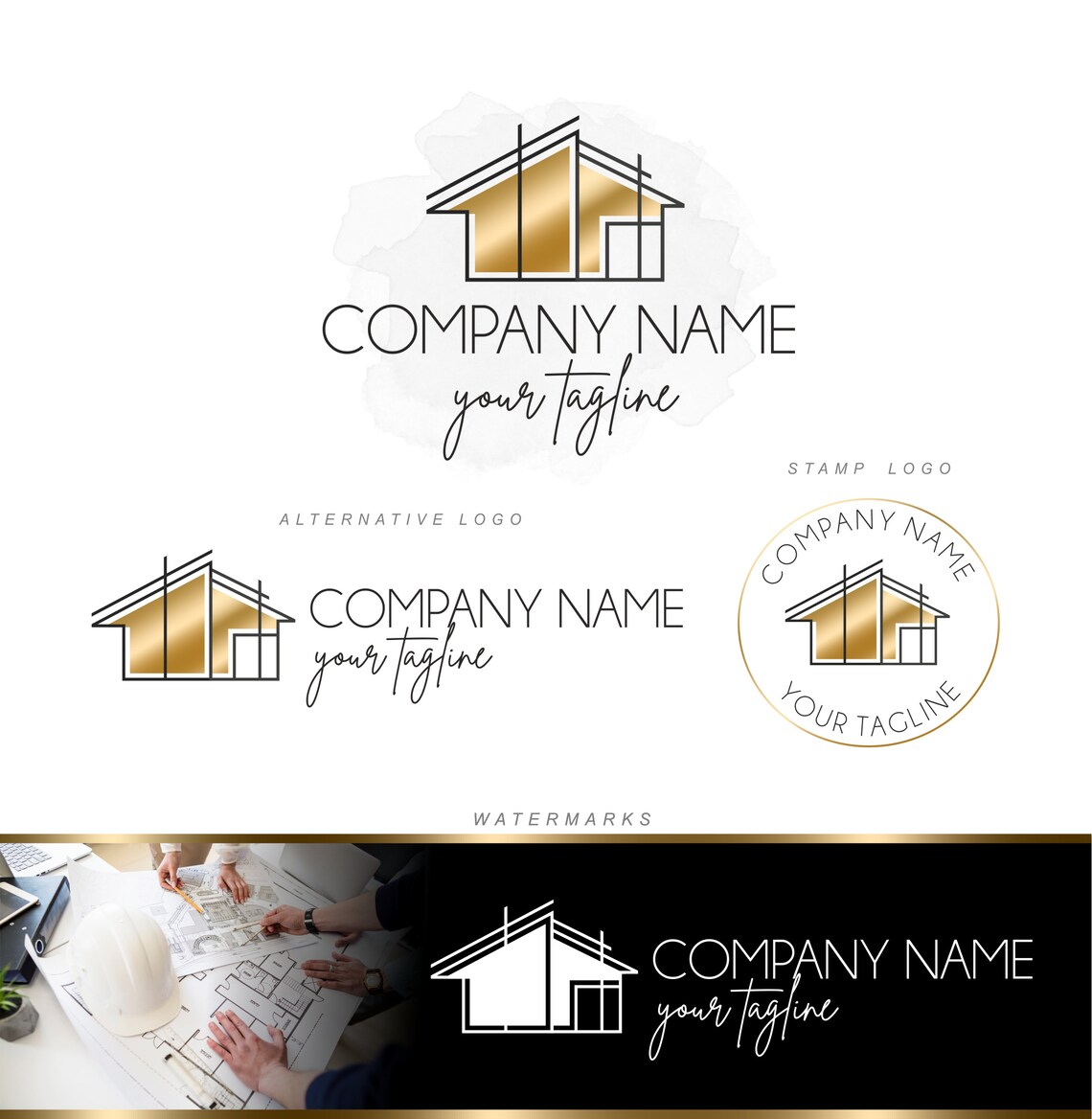 Architect Logo Interior Design Logo Architecture Logo Real - Etsy