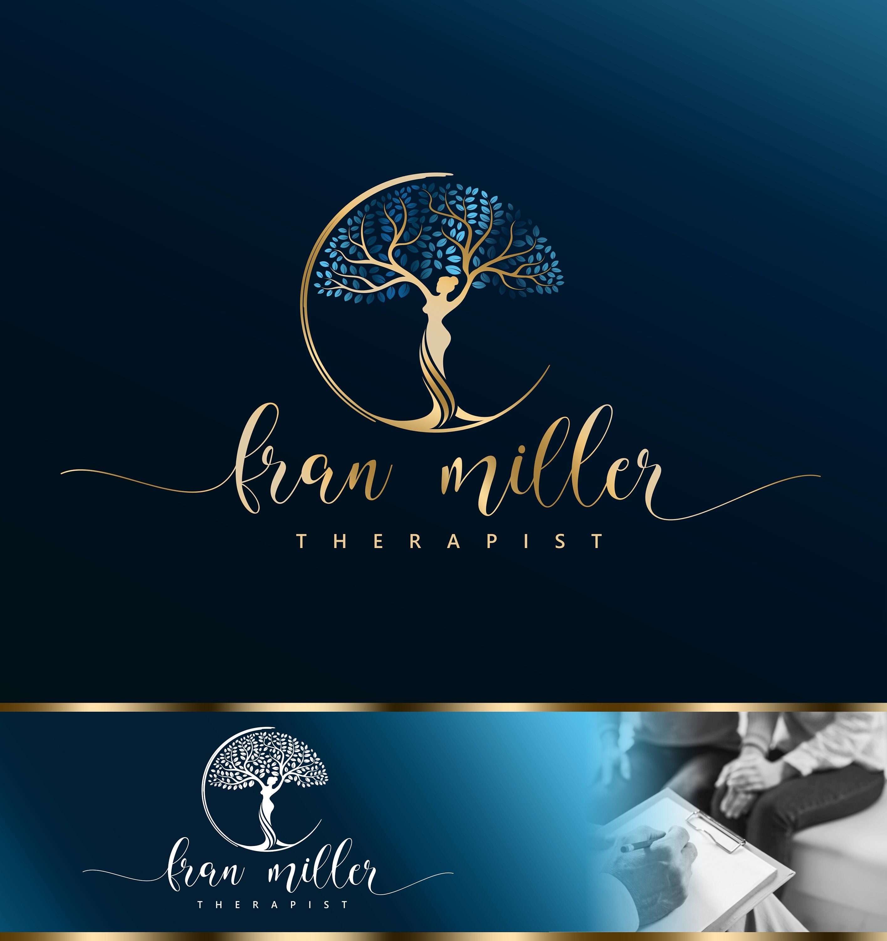 Life Coach Therapy Logo, Psychologist Logo, Tree of Life Logo Design ...