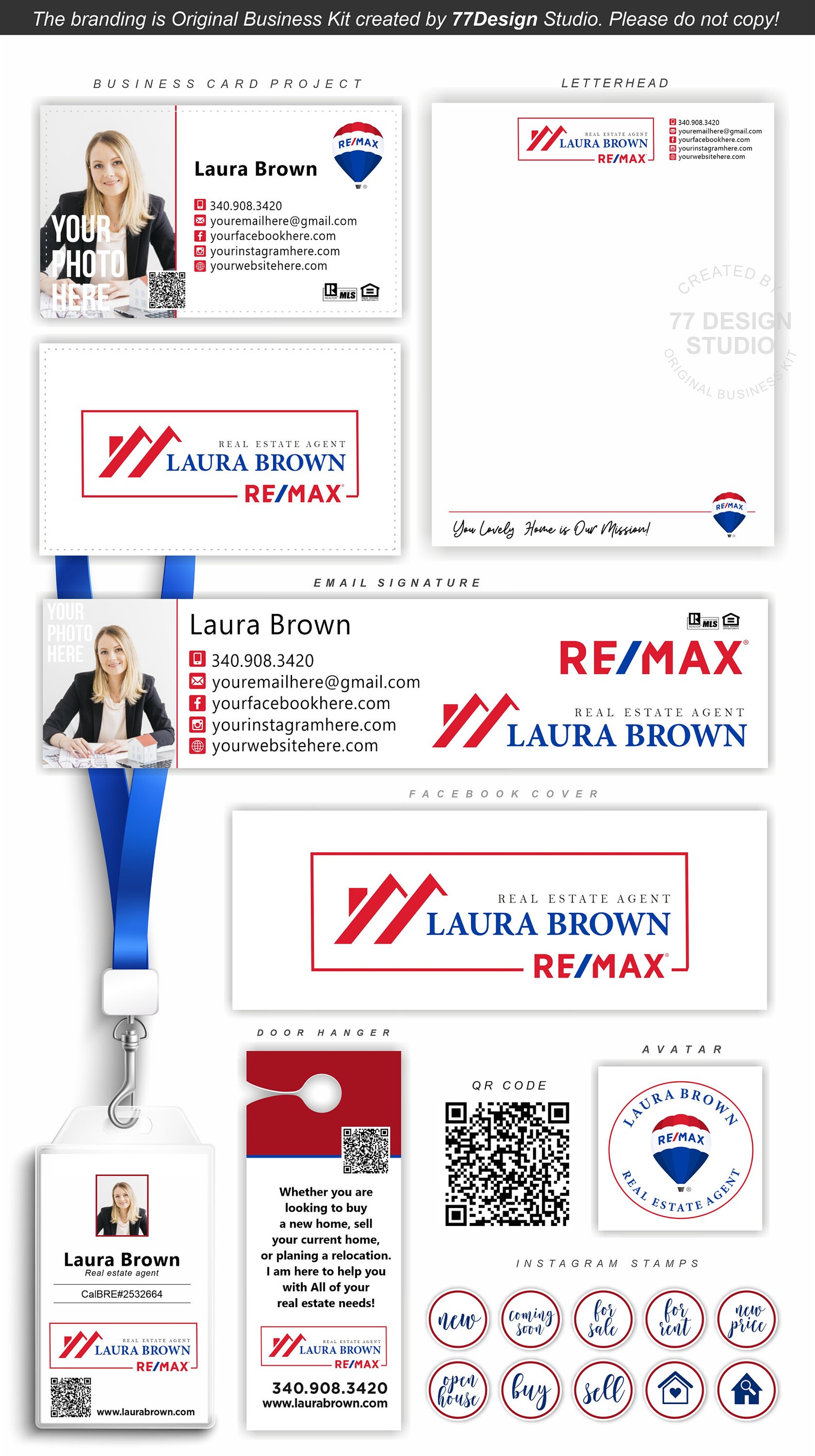Real Estate Logo Design REMAX Balloon Logo Branding Kit - Etsy
