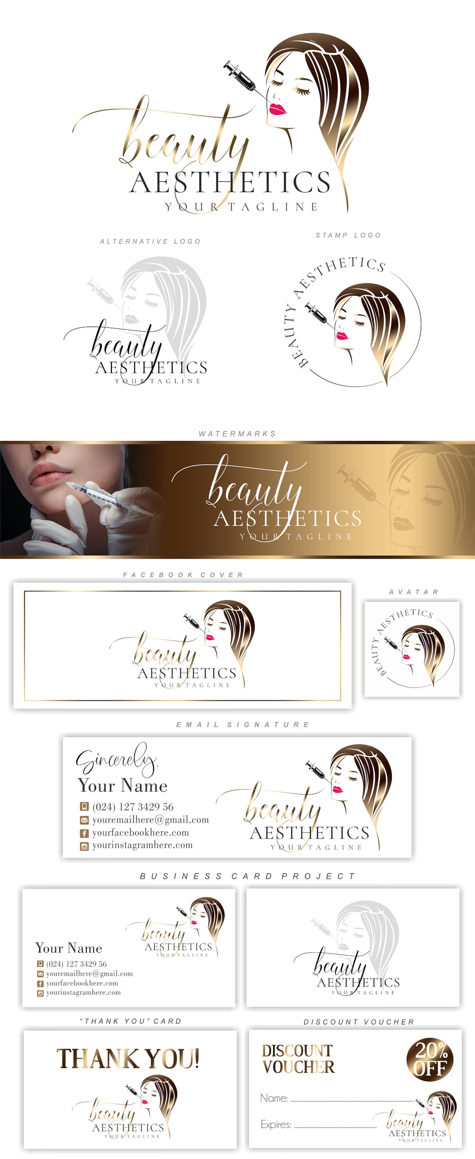 Lip Injection Logo Medical Cosmetics Logo Plastic Surgery | Etsy