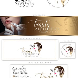 Lip Injection Logo, Medical Cosmetics Logo, Plastic Surgery Logo, Botox ...