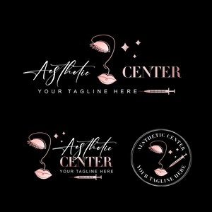 Botox Fillers Logo, Esthetician Logo, Beauty Salon Logo, Hyaluron Pen ...