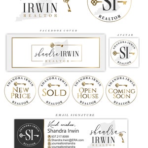 Realtor Logo, Key Logo Design, Real Estate Branding Kit, Realty Key ...