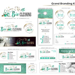 Bio Cleaning Service Logo, Commercial Residential Logo Home House ...