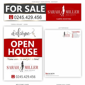 Real Estate Logo, Realtor Logo, Female Branding Kit, Woman Real Estate ...