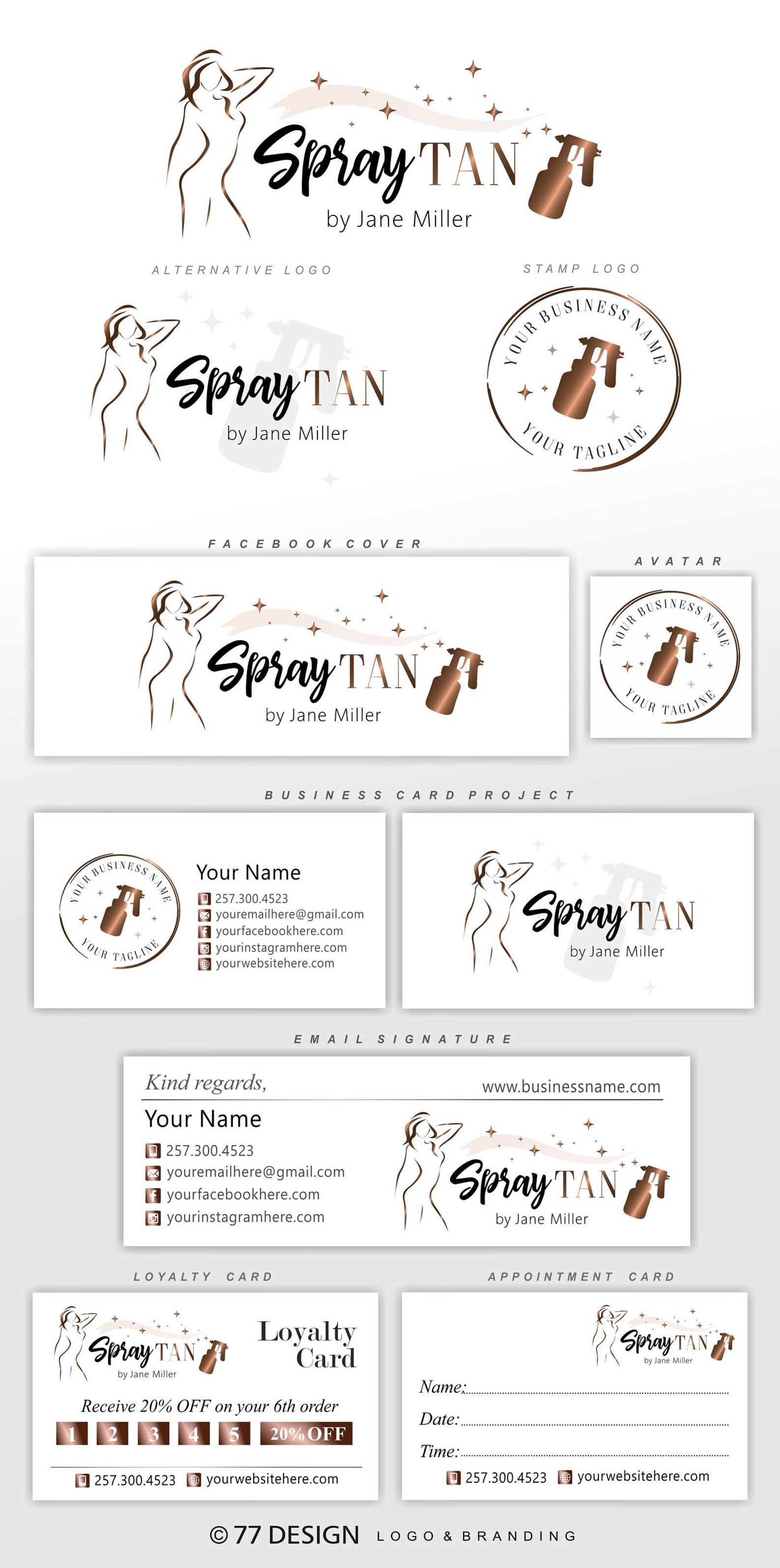 Mobile Tanning Logo, Spray Tan Logo, Broze Spray Tan Logo Design, Spray ...