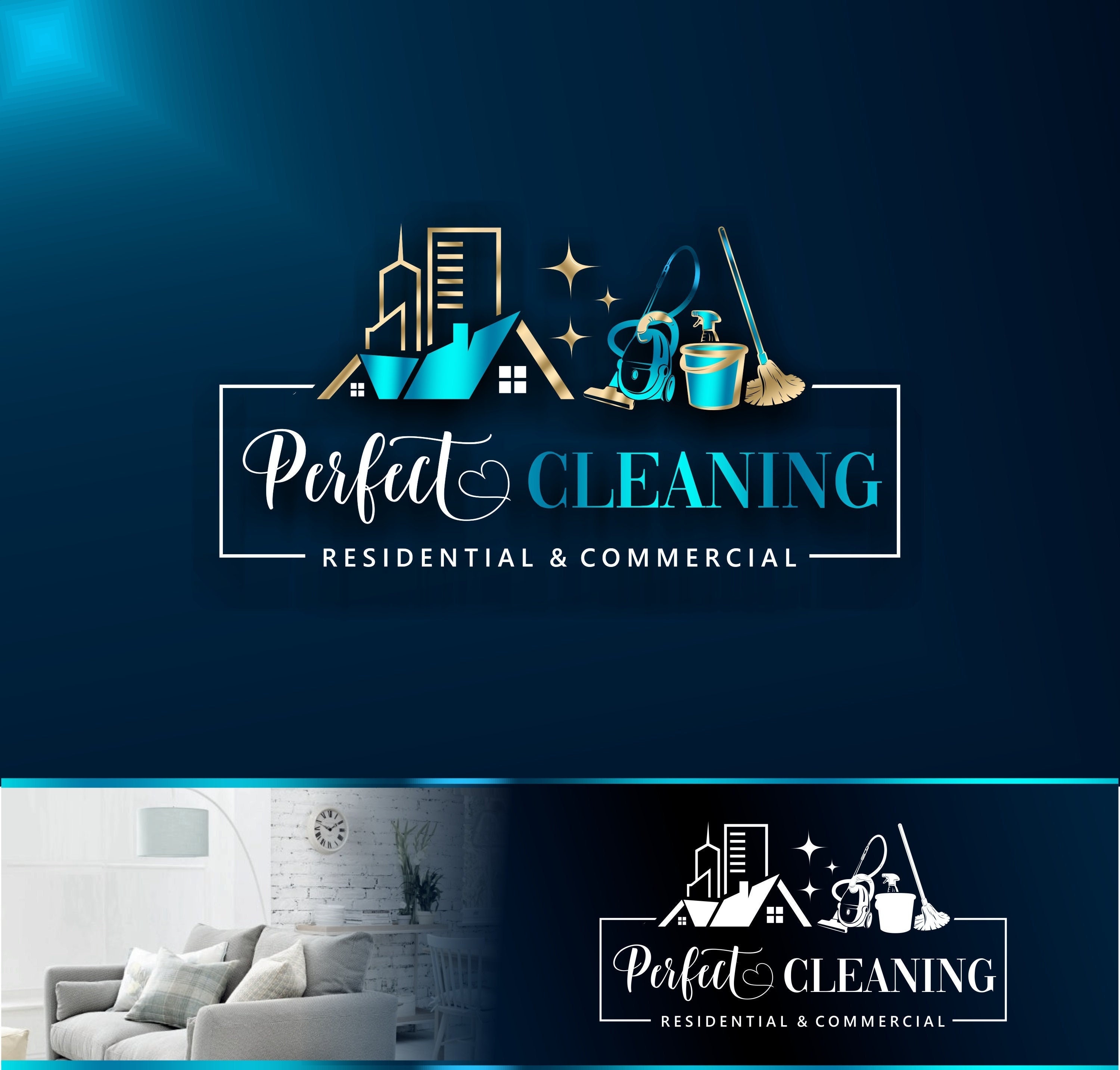House Cleaning Logos