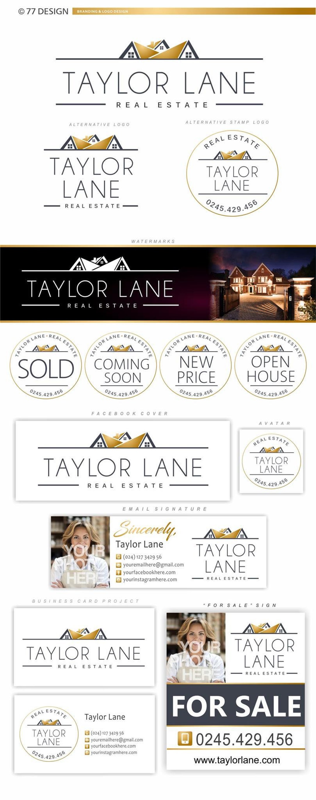 Realtor, Real Estate Branding, Real Estate Logo, House Logo, Logo ...