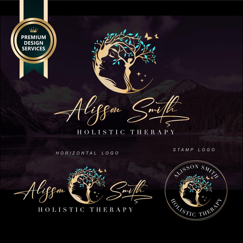 Tree of Life Logo, Spiritual Healing, Wellness Brand (premade) 591 - Etsy