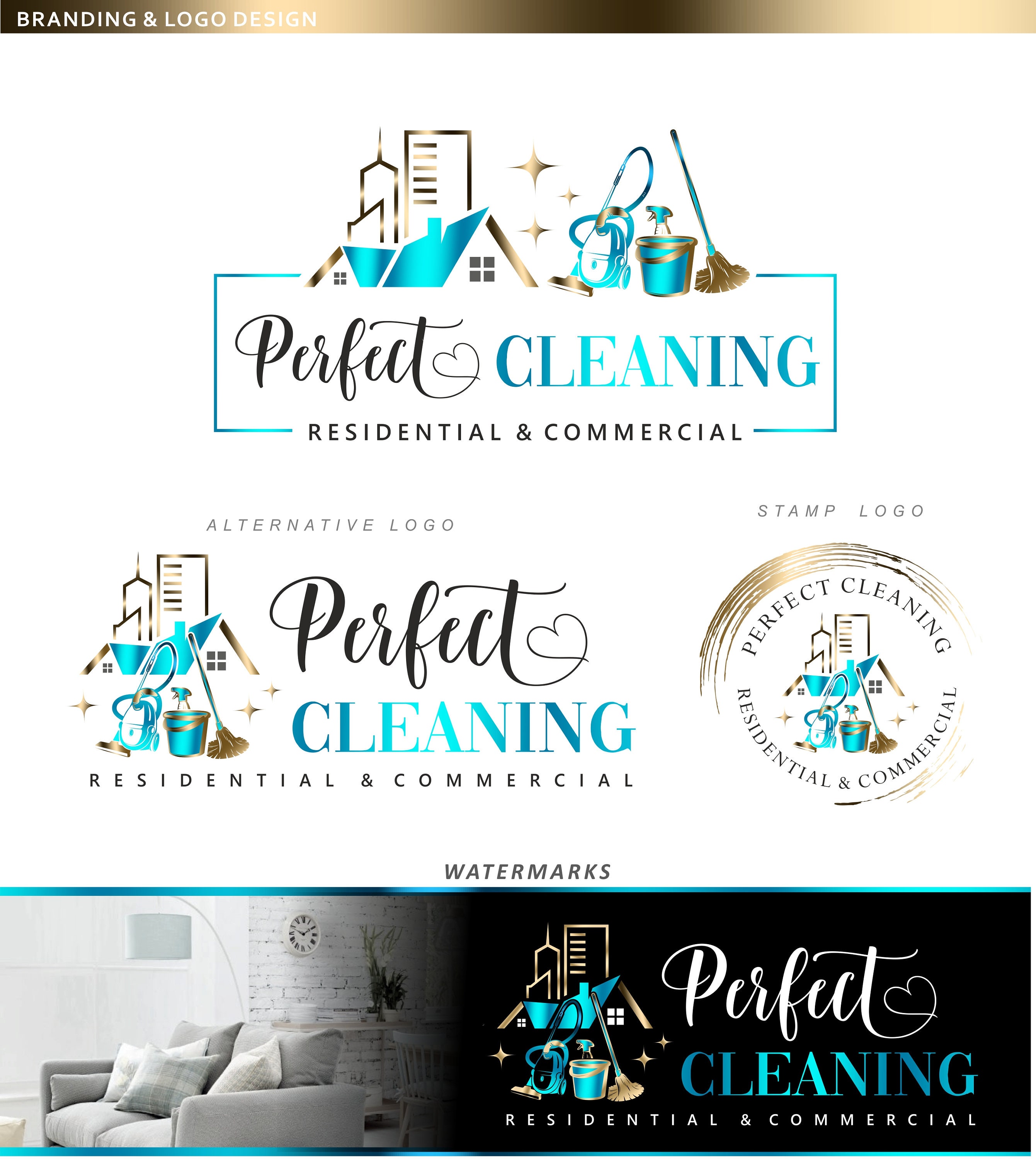 Cleaning Logo, Mop Logo, Vacuum Cleaner, Bucket Logo, House Cleaning ...