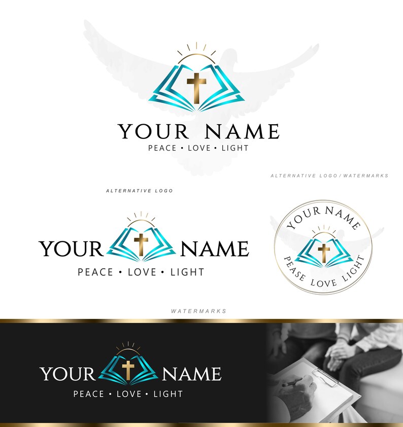 Church Logo Religious Cross Logo Cross Shape Illustrations - Etsy