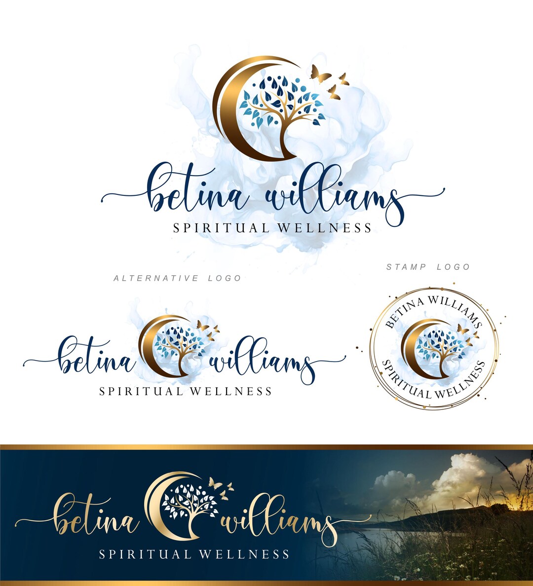 Spiritual Healing Logo, Life Coach Logo, Tree of Life Logo, Healing ...