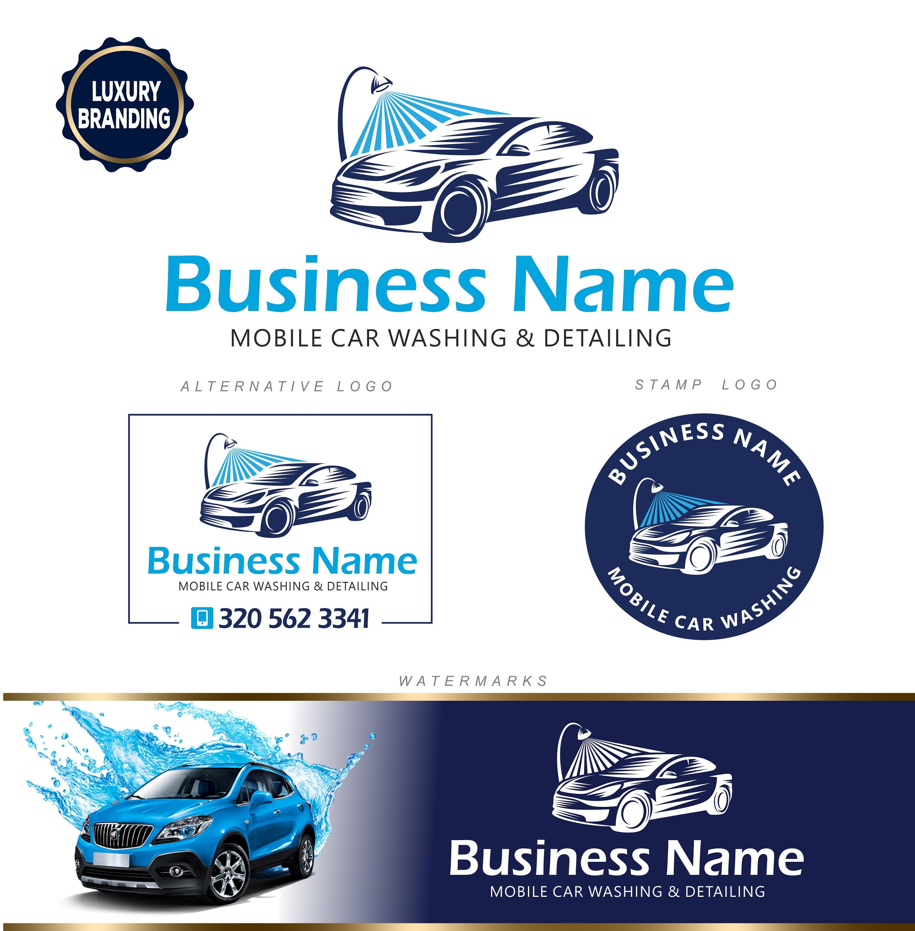 Mobile Car Wash Logo Design