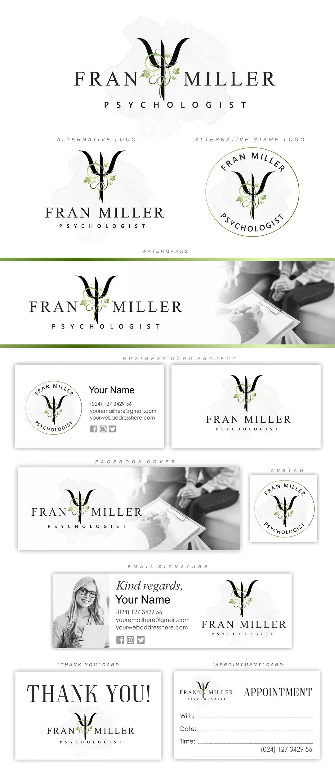 Psychology Logo, Medical Design, Clinical Health Logo, Doctor Branding ...