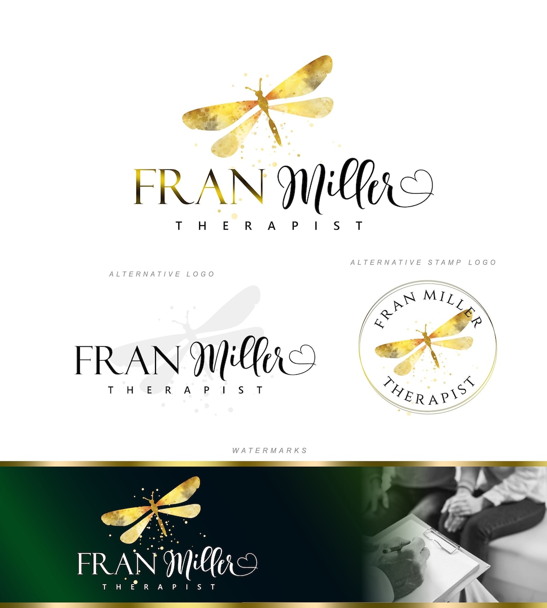 Counseling Practice Logo, Dragonfly Logo, Life Coach Therapy Logo ...