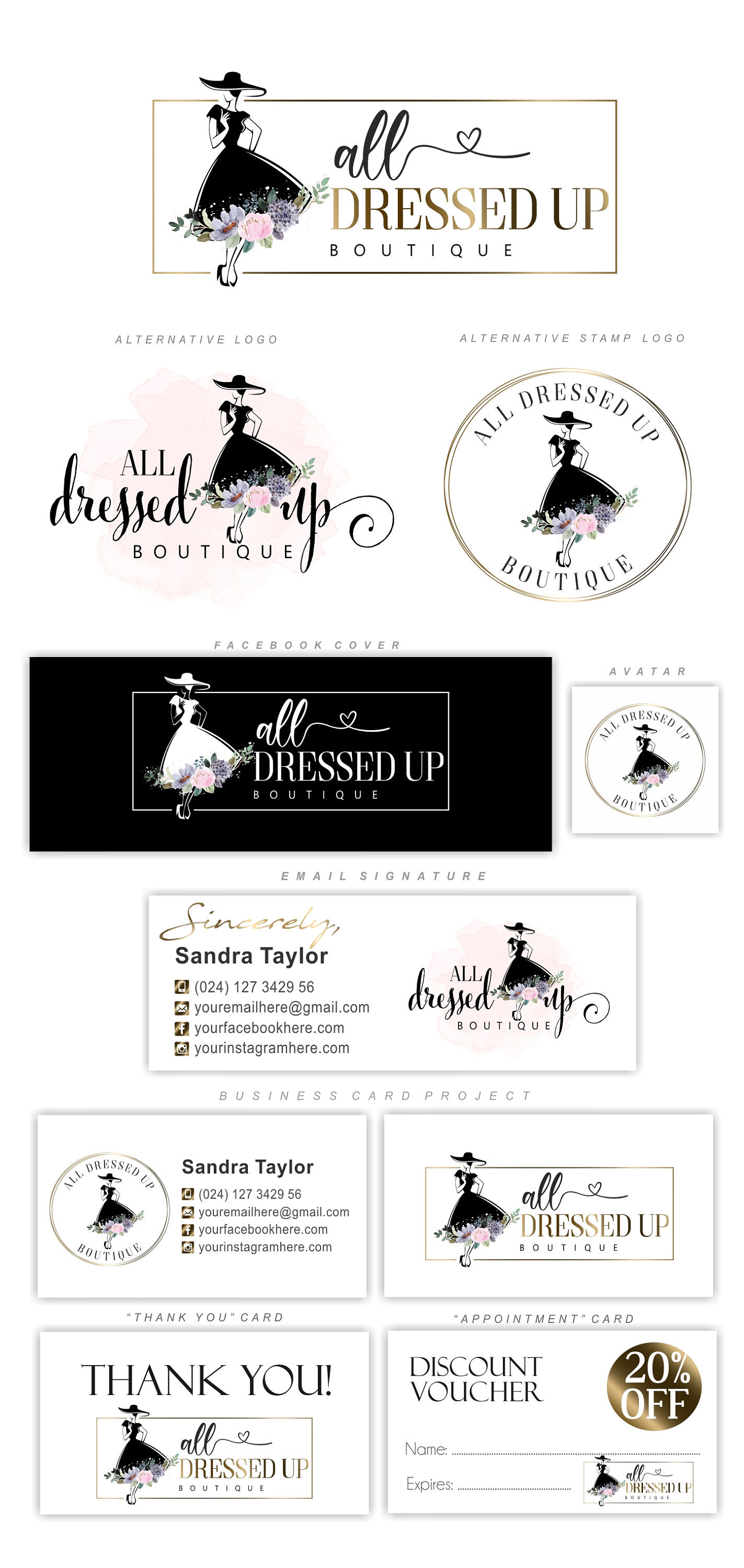 Paper Dress stylist Beauty shop Sewing logo Blog Clothing line Fashion ...