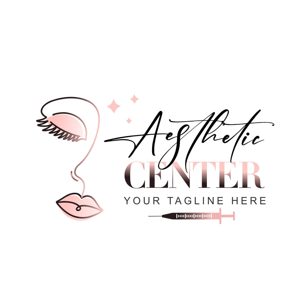 Botox Fillers Logo, Esthetician Logo, Beauty Salon Logo, Hyaluron Pen ...