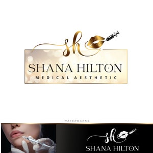 Lip Injection Logo, Medical Cosmetics Logo, Boutique Logo Kit, Plastic ...