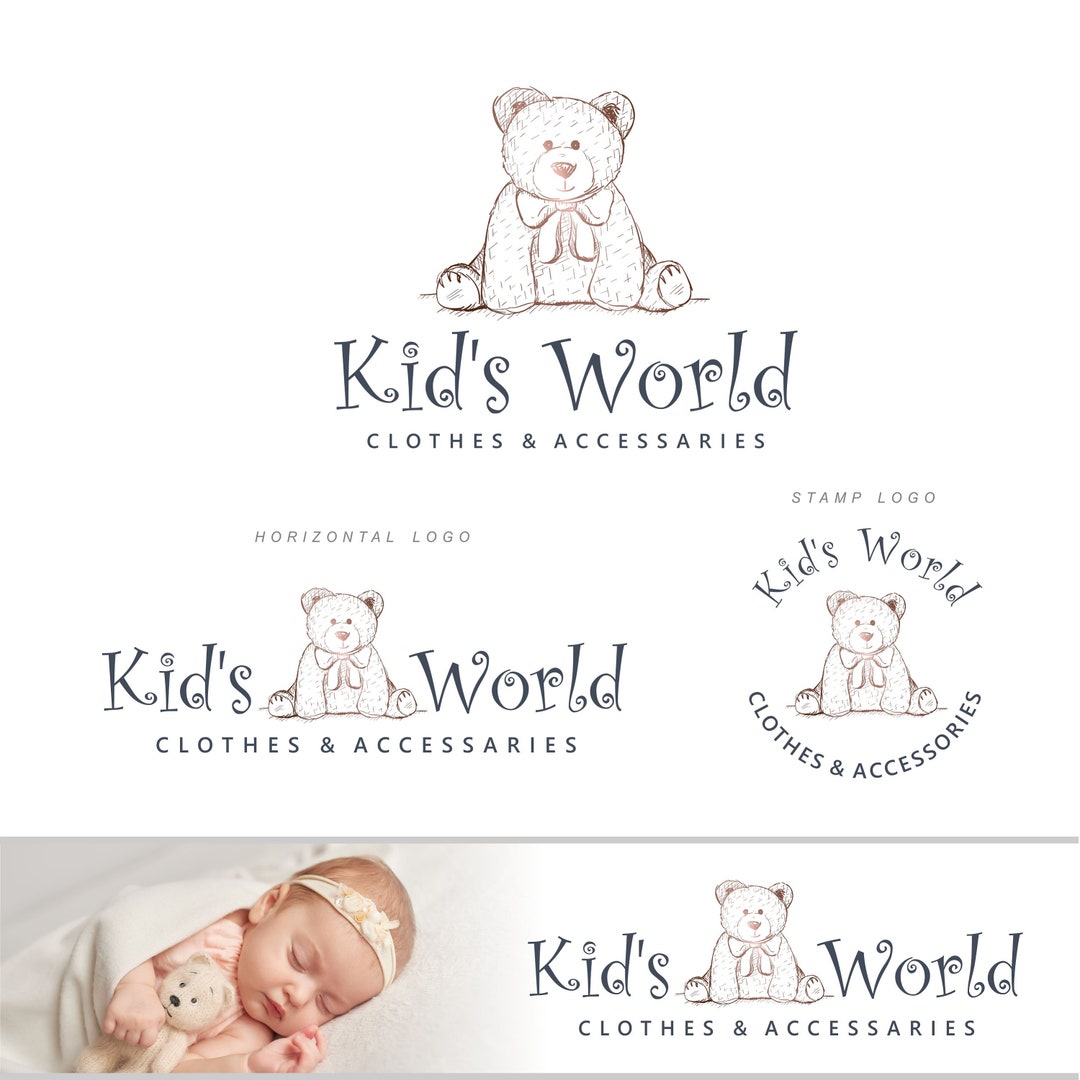 Kids Shop Logo, Baby Fashion Logo, Kids Logo Brand, Babies Clothing ...