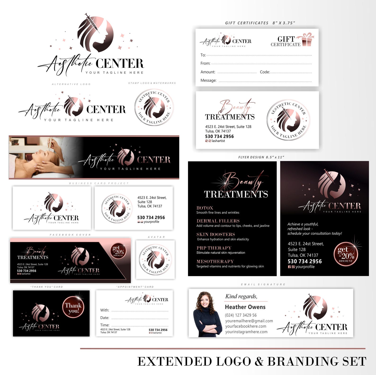 Aesthetics Clinic Logo, Injector, Esthetician, Beauty Salon (premade ...