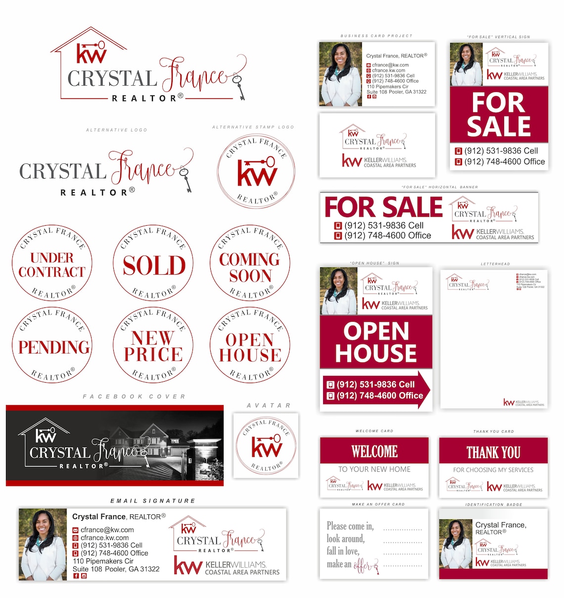 Realtor Logo Design Real Estate Logo Branding Kit Real - Etsy