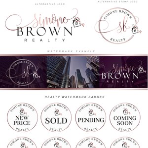 Real Estate Logo, Realty Logo, Premade Logo, Modern Logo, Realty Signs ...