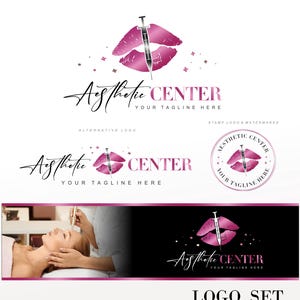 Botox Fillers Logo, Esthetician Logo, Beauty Salon Logo, Hyaluron Pen ...