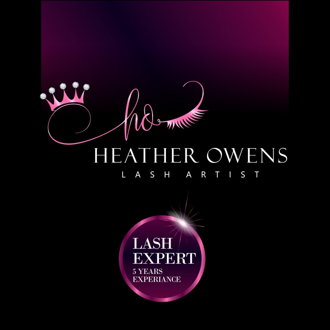 Lash Extensions Logo, Lash Artist Logo Design, Eyelash Branding Kit ...