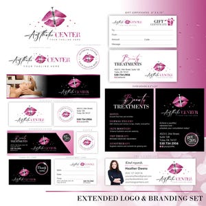 Botox Fillers Logo, Esthetician Logo, Beauty Salon Logo, Hyaluron Pen ...