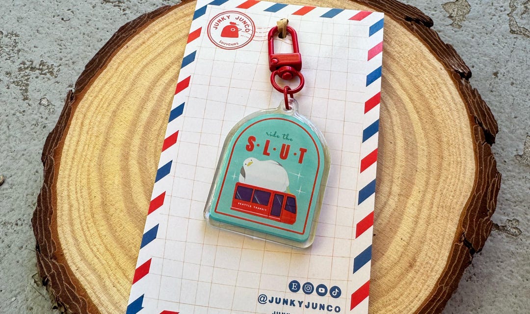 Seattle South Lake Union Train Keychain | Seattle Souvenir, Seattle ...