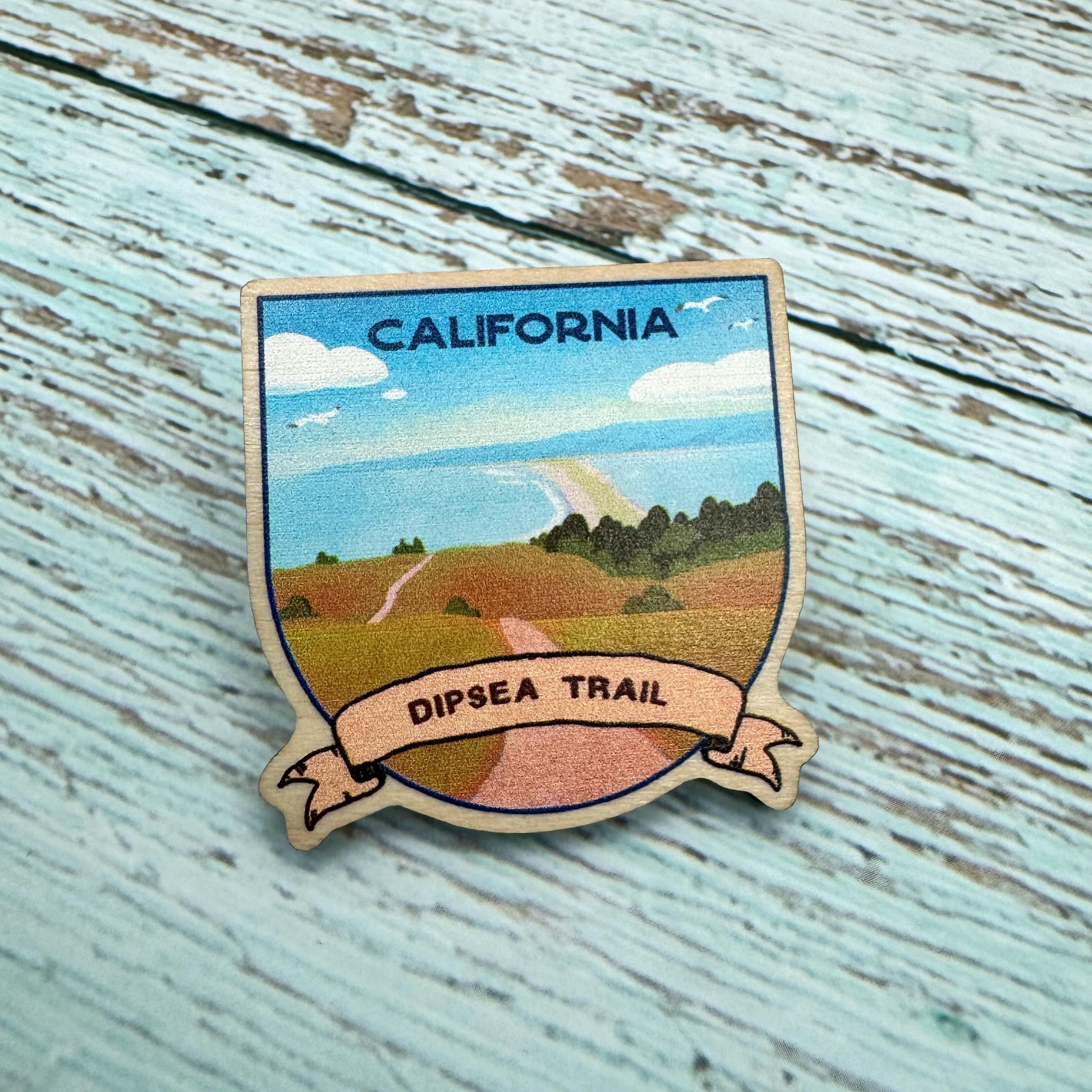 Dipsea Trail | Trail Trophy, Wooden Pin, Hiking, PNW - Etsy