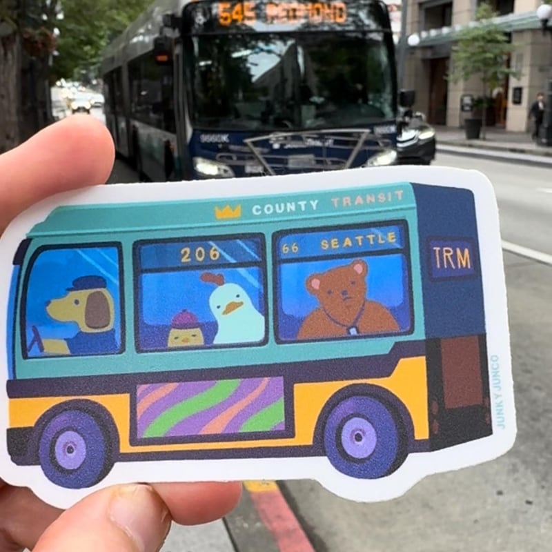 Bus Stickers - Etsy